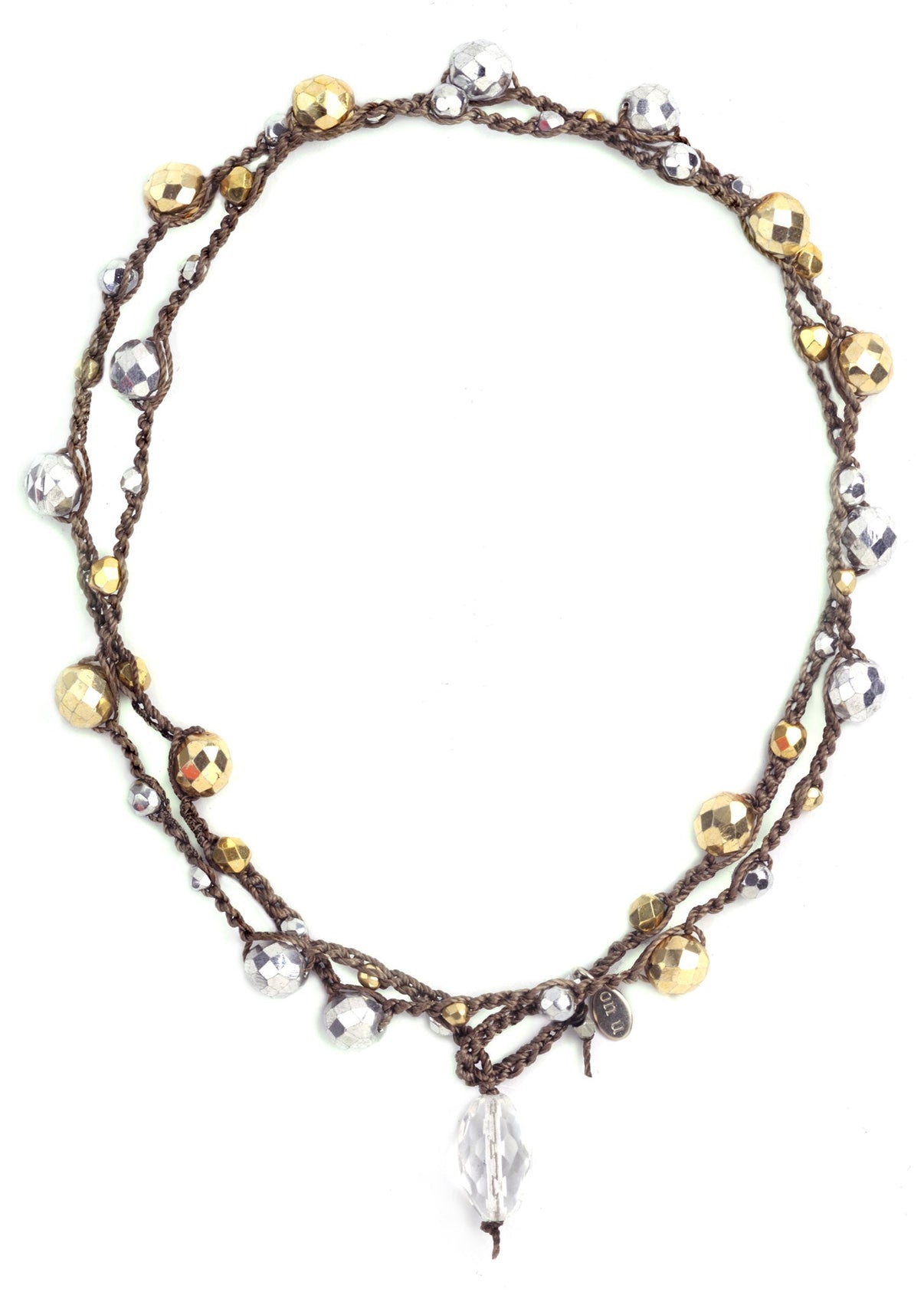 Silver & Gold Michelle Necklace by On U Jewelry